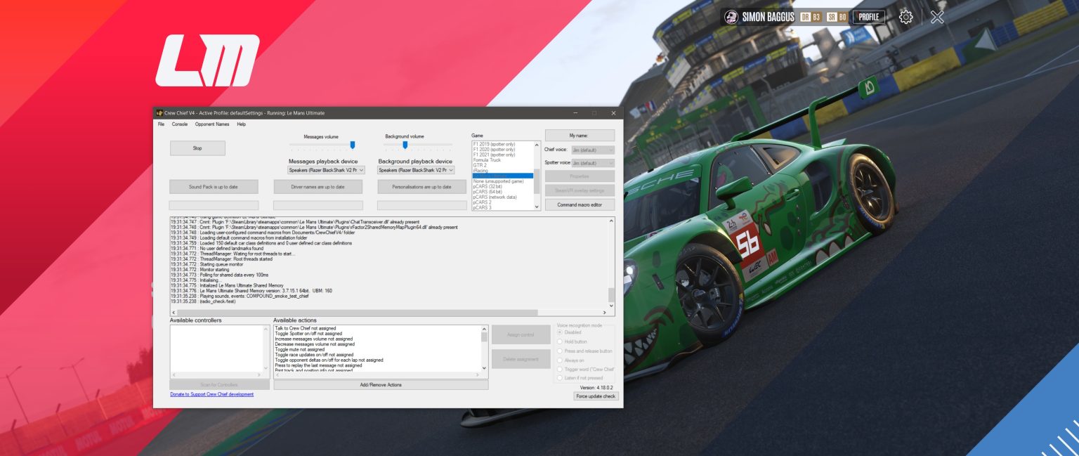 Le Mans Ultimate: Beta Phase For Crew Chief Spotter - RaceControl News